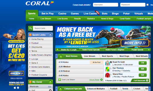 Coral Online Sports Betting Review